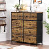 Ebern Designs Ojaswi 10 Dressers, Wooden Dresser, Chest of Drawers with Fabric & Reviews | Wayfair